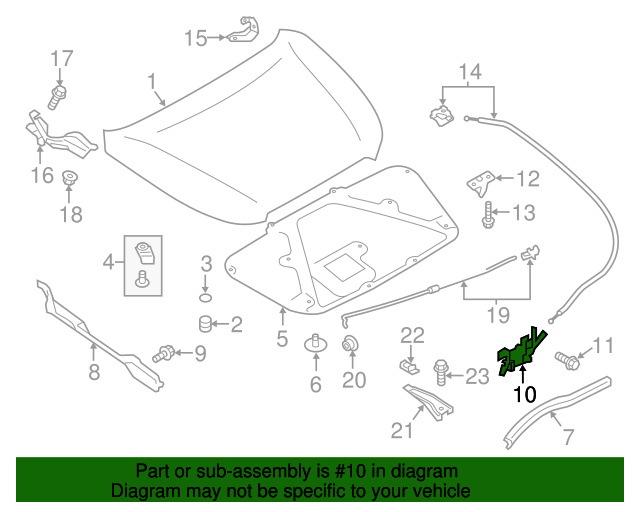 2012-2017 Subaru OEM NEW 2012-2017 Subaru Crosstrek Impreza Front Hood ...