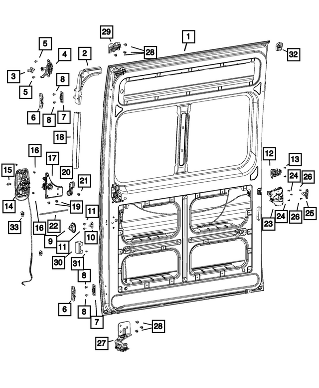 OEM Mopar Sliding Door Latch, Right For 2019-2025 Ram - Part ...
