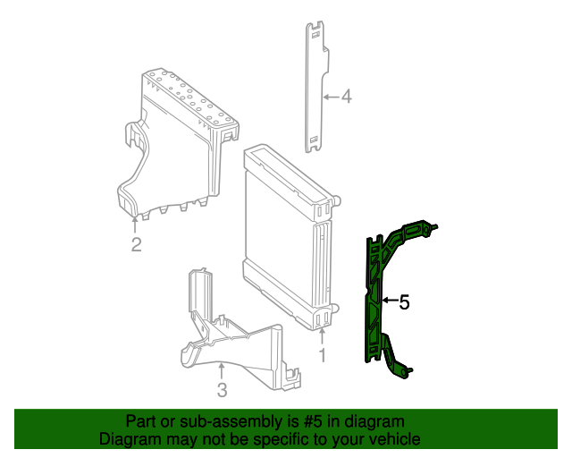 218-501-07-20 - Lower Duct Support Bracket 2012-2016 Mercedes-Benz ...
