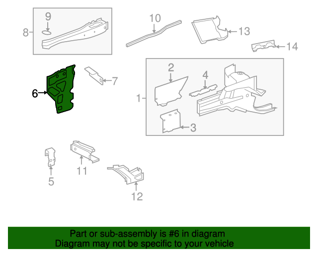 204-620-06-87 - Apron Rear Panel 2008-2017 Mercedes-Benz | Mercedes ...