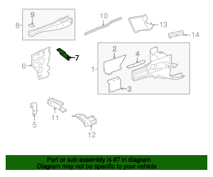 204-889-01-14 - Fender Bracket 2008-2018 Mercedes-Benz ...