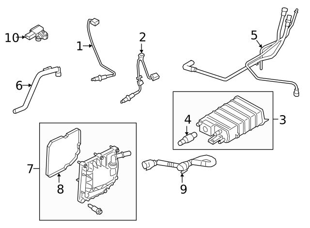 2020-2021 Ford Vent Hose LB5Z-6A664-B | NewAutoParts.com