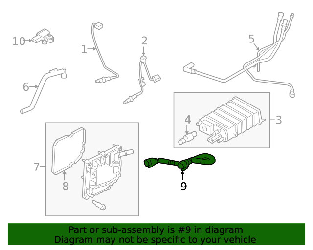 2020-2021 Ford Vent Hose LB5Z-6A664-B | NewAutoParts.com