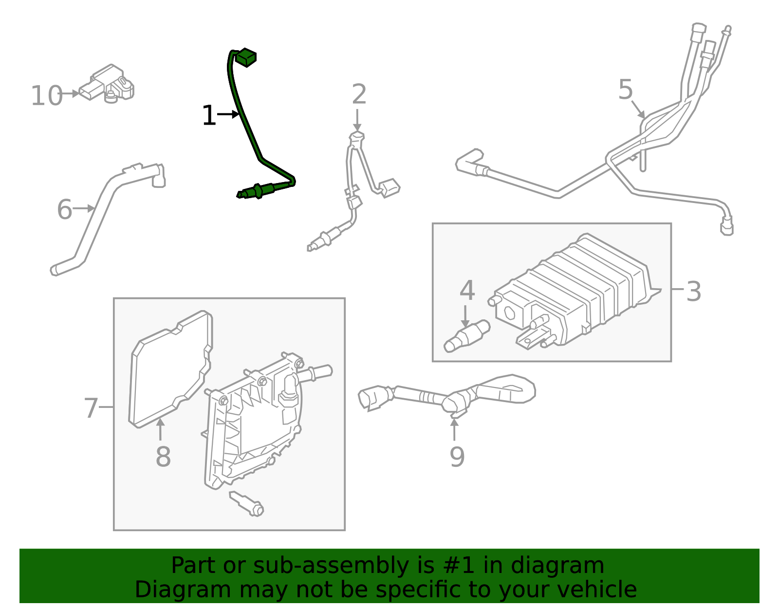 KB3Z-9F472-A - 2019-2023 Ford Ranger - Oxygen Sensor | My Ford Parts