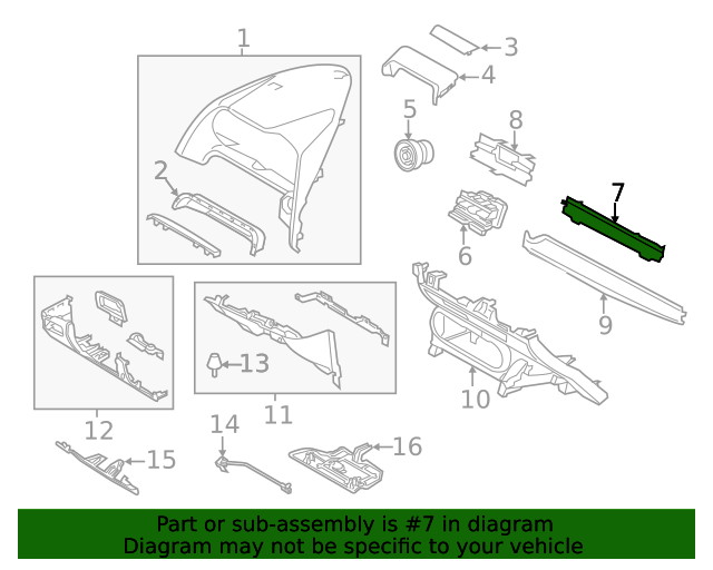 2019-2020 Toyota Yaris Trim Molding 55475-WB001 | OEM Parts Online