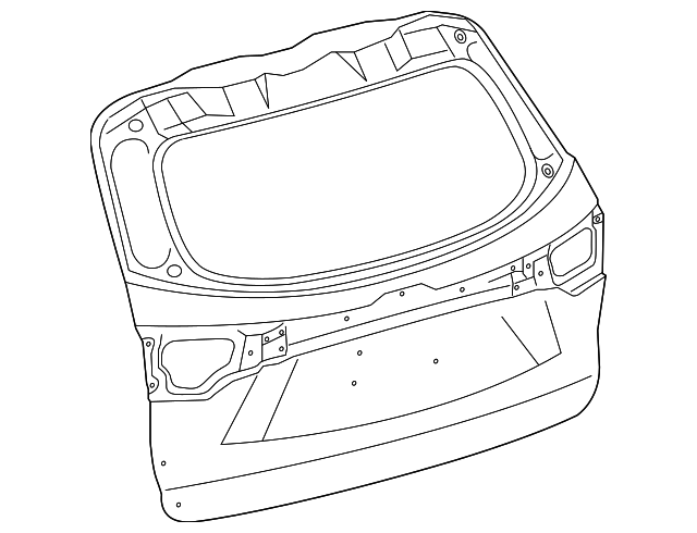 67005-0E291 - Lift Gate - 2014-2019 Toyota Highlander | OEMGenuineParts.com