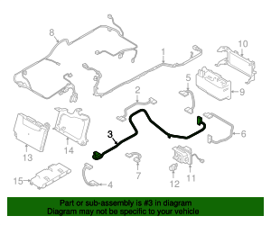 Genuine BMW 61-27-8-621-016 | Negative Cable | FREE Shipping on Most ...