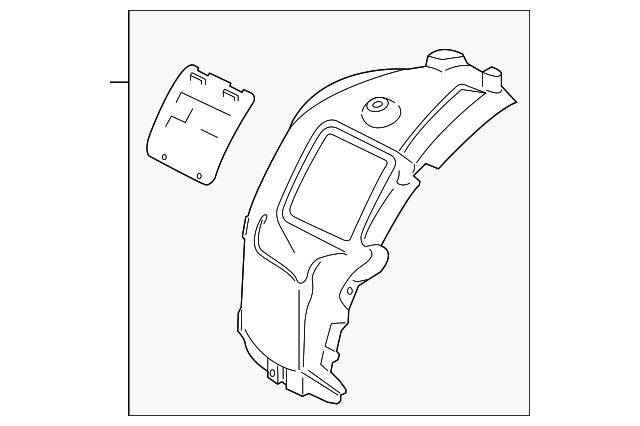 51717312837 - 2014-2021 BMW Ft Fender Liner (51-71-7-312-837) | BMW of ...