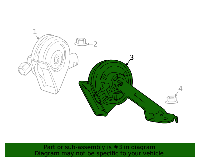 2022-2023 Chevrolet High-Note Horn 42717940 | GMPartsDirect.com