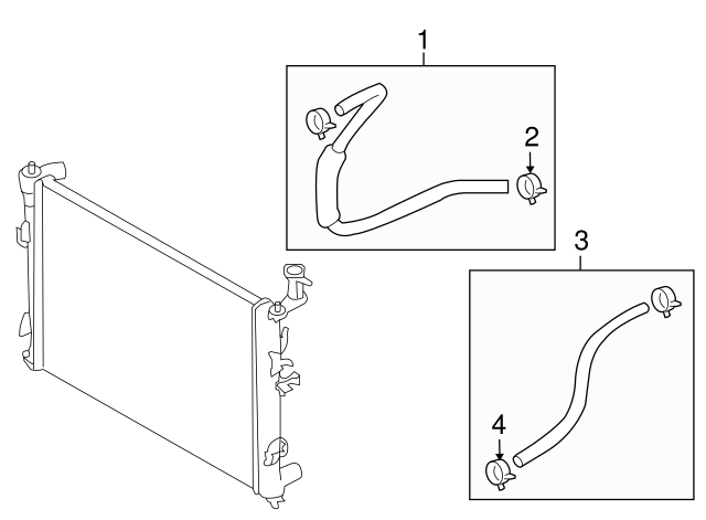 25420-1M200 - Lower Hose 2011-2013 Kia | Kia.Parts Store