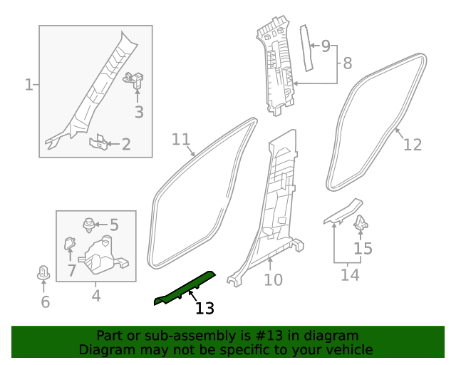 2016-2020 Toyota Front Sill Plate 67914-WB002 | OEM Parts Online