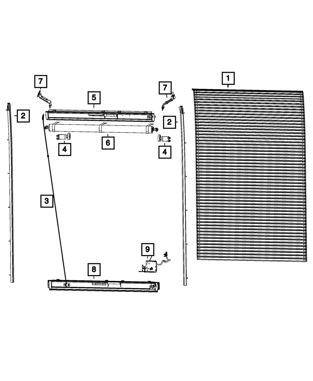 2024-2025 Ram Roll Up Door Latch 68675365AA | Mopar eStore