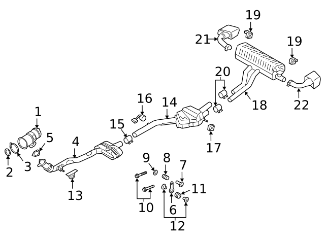 2019-2023 Porsche Cayenne Tail Pipe 9Y0-253-823-EJ | Gaudin Porsche Parts