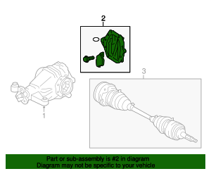 2013-2021 Lexus Axle Cover 41108-30020 | OEM Parts Online