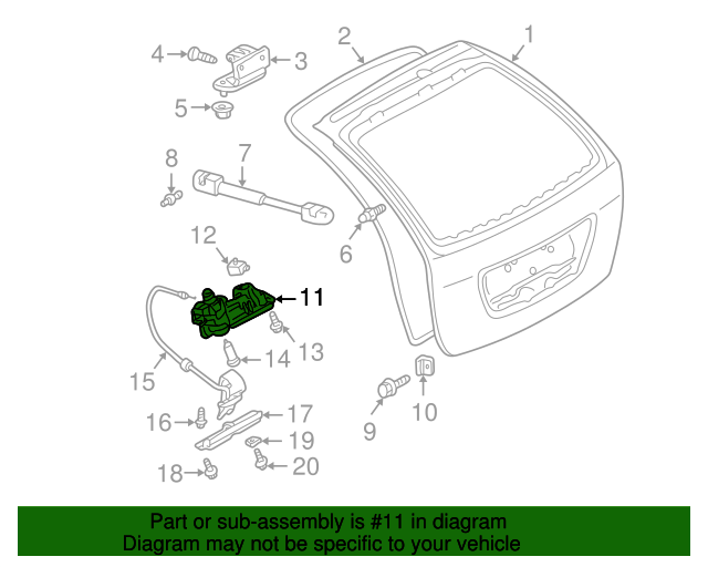 203-740-08-93 - Handle 2002 Mercedes-Benz C 320 | AutoNationParts.com