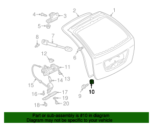 210-766-00-76 - Support Cylinder Stop 1998-2005 Mercedes-Benz ...