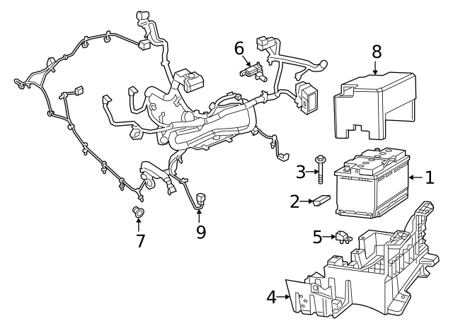 2018-2023 Mopar Battery Current Sensor 68289207AC | TascaParts.com