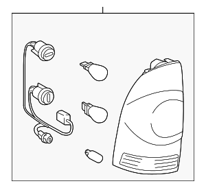 2005-2015 Toyota Rear Left Hand Driver's Tail Light Lamp Assembly ...