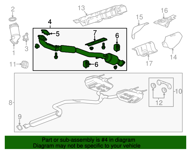 19420264 - Front Exhaust Pipe 2013-2016 Chevrolet | GMPartsNow