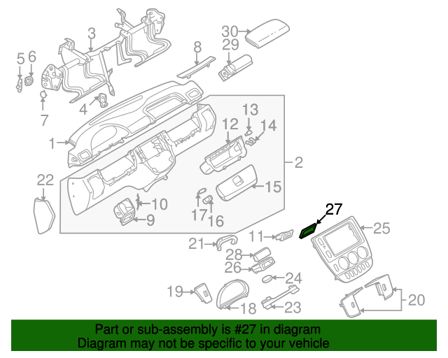 Mercedes-Benz OEM Storage Tray Insert Part# 163-689-00-96-7C45 | OEM ...
