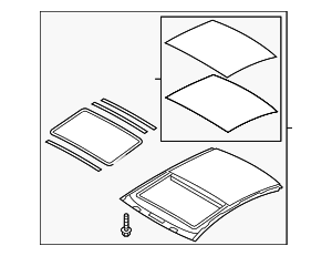 2011-2015 Hyundai Sonata Sunroof Assembly 81610-3S010 | OEM Parts Online