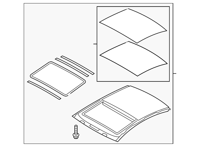 2011-2015 Hyundai Sonata Sunroof Assembly 81610-3S010 | OEM Parts Online