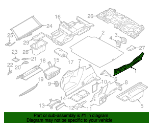 51479163190 - 2011-2016 BMW Sill Cover (51-47-9-163-190) | BMW of South ...