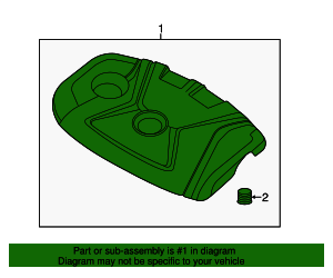 29240-2E060 - Engine Cover - 2017-2018 Kia Forte | Kia Auto Parts