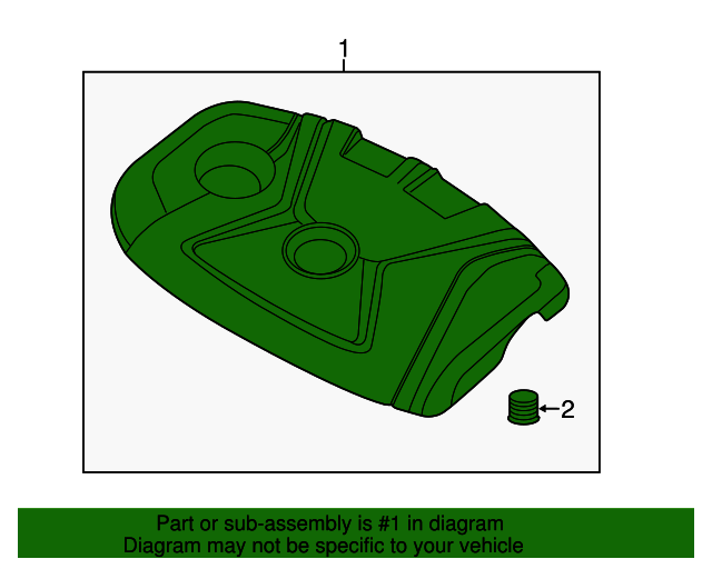 29240-2E060 - Engine Cover - 2017-2018 Kia Forte | Kia Auto Parts