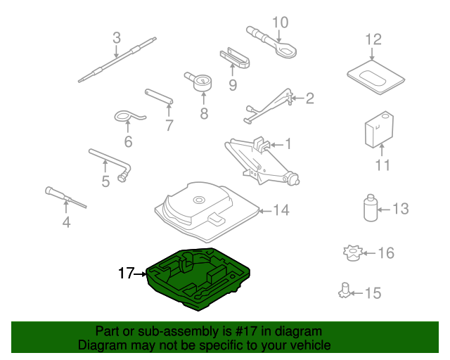 8F0-012-109 - Trunk Floor Storage Box 2010-2017 Audi | AutoNation Parts