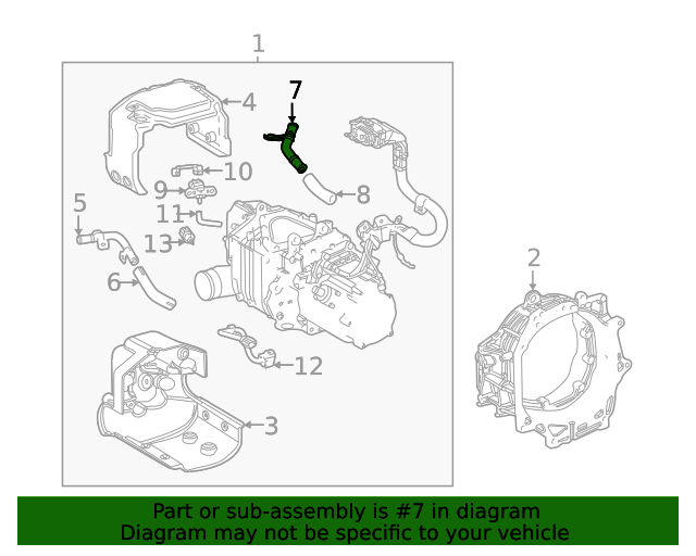 2016-2020 Toyota Mirai Inlet Pipe 17A28-77010 | Toyota Parts Center