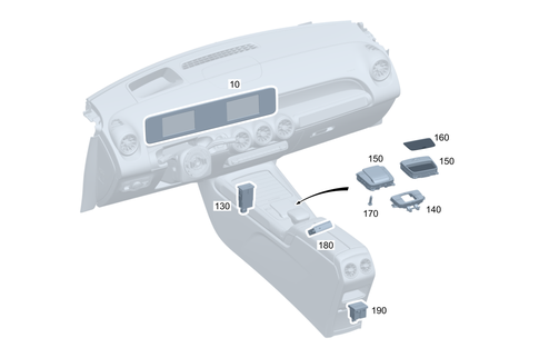 Radio, Operating and Display Unit for 2023 Mercedes-Benz GLA 250 ...