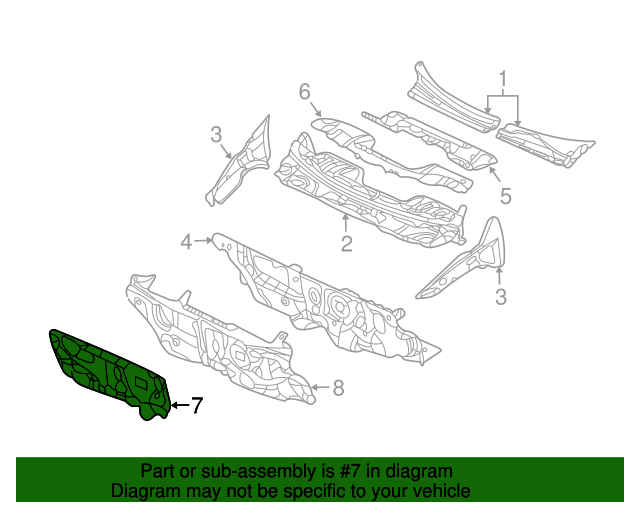 2007-2008 Hyundai Entourage Insulator 84124-4D000 | OEM Parts Online