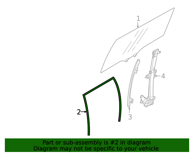2019-2021 Subaru Forester Run Channel - Driver's Side (LH) 63527SJ030 ...