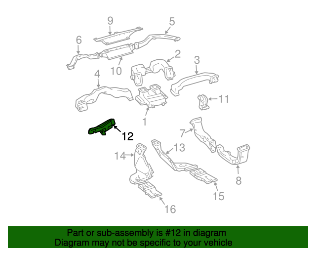 2003-2014 Toyota Air Duct 87211-35330 | Parts Reliable Toyota MO