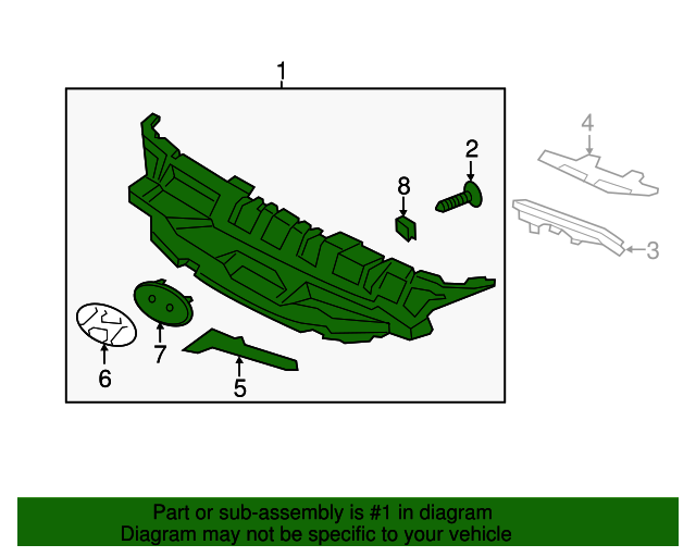 86351-1R000 - Grille - 2012 Hyundai Accent | World OEM Parts Hyundai