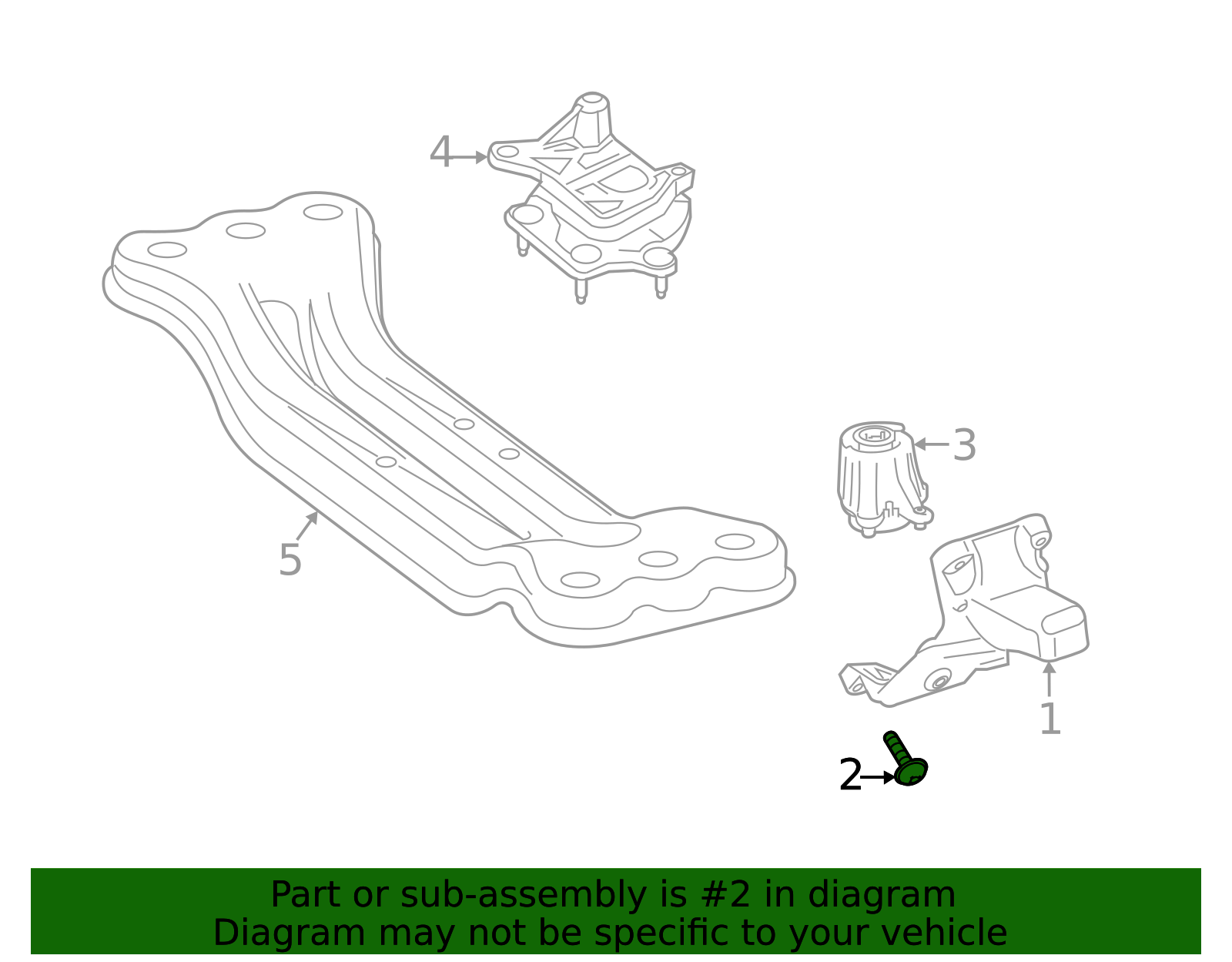 Genuine OEM Engine Mount Support Bracket Bolt | 910143-010017-64 | Fits ...