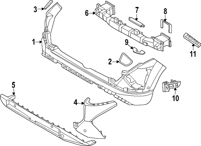 Genuine OEM Reinforcement Part# 86631-BE200 Fits 2024 Hyundai Kona: Up ...