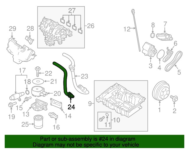2016 Ford Explorer Outlet Hose FB5Z-6A715-A | OEM Parts Online