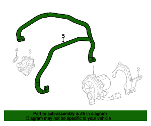 2013-2014 Cadillac ATS Secondary Air Injection Feed Tube 12647744 ...