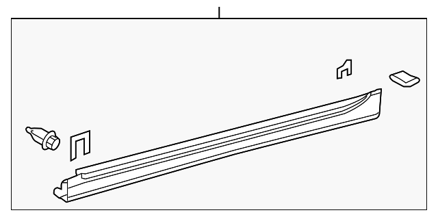 2010-2012 Lexus HS250h Rocker Molding 75850-75021-A1 | Express Lexus Parts
