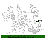 2007-2017 GM Ebony Driver Seat Adjuster Shield 15901161 GM ...