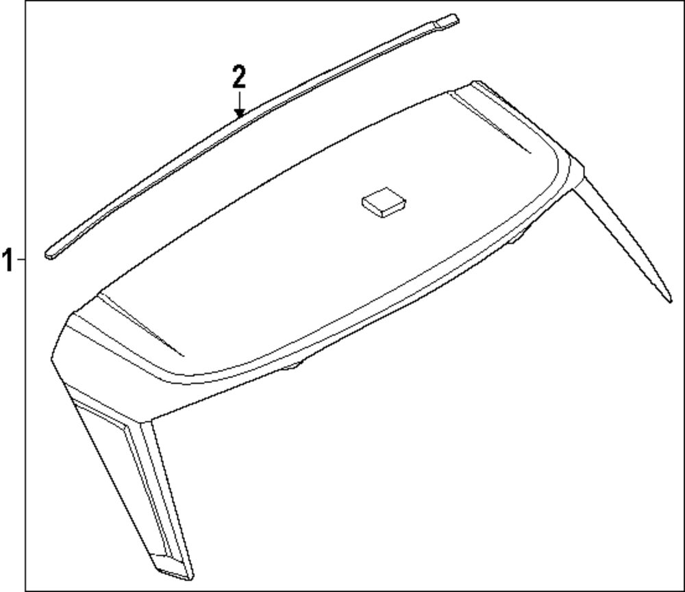 2024-2025 Lincoln Nautilus Spoiler R2TZ-5844210-A | OEM Parts Online