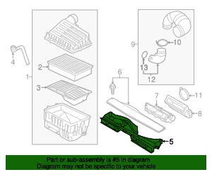 2015-2020 Volkswagen Air Inlet 5QM-129-254 | OEM Parts Online