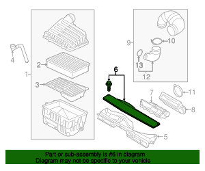 2015-2024 Volkswagen Air Inlet Cover 5QM-129-954 | Wolfsburg Parts Direct