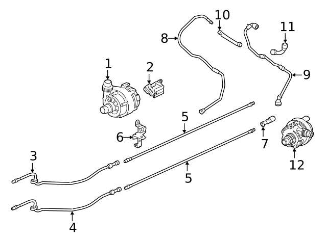 64116834917 - 2014-2023 BMW Auxiliary Pump (64-11-6-834-917) | BMW of ...