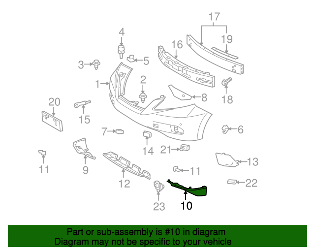 52712-0E010 - Lower Cover 2010-2012 Lexus | Lexus Parts Outlet