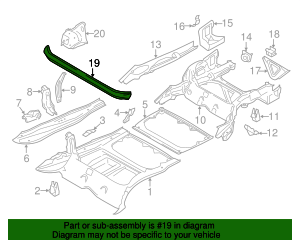 41117197936 - 2008-2015 BMW Cross-Member (41-11-7-197-936) | BMW of ...