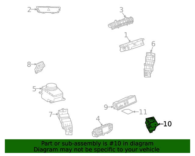 238-820-68-00 - 12 Volt Accessory Power Outlet 2018-2023 Mercedes-Benz ...