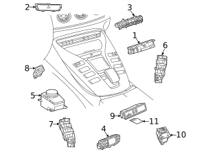 2019-2021 Mercedes-Benz Switch Block 290-905-98-00 | Mercedes-Benz Parts